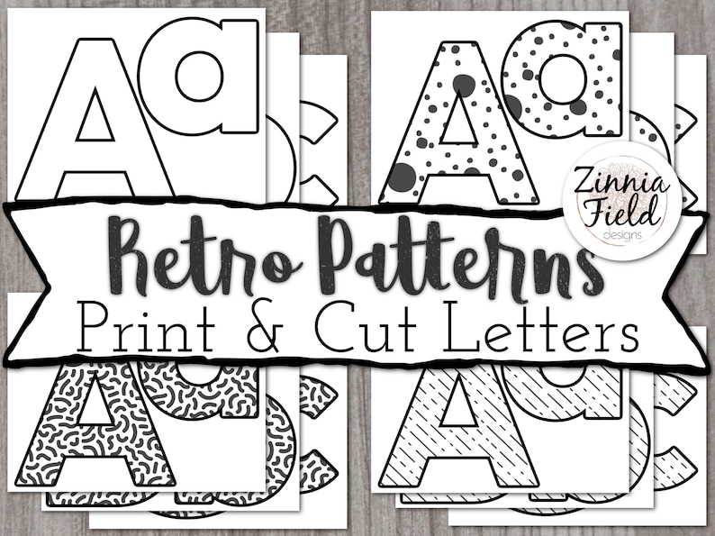 Printable Bulletin Board Letters and Numbers | Print and Cut | Pattern ...