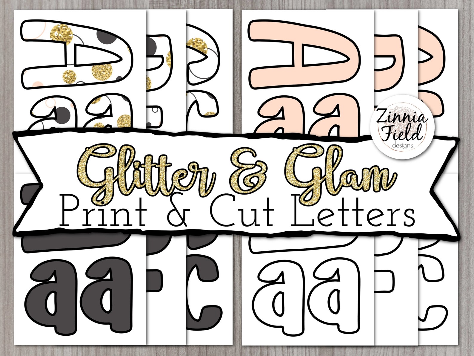 Printable Bulletin Board Letters and Numbers | Print and Cut Letters ...