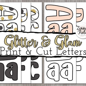 Printable Bulletin Board Letters and Numbers | Print and Cut Letters ...