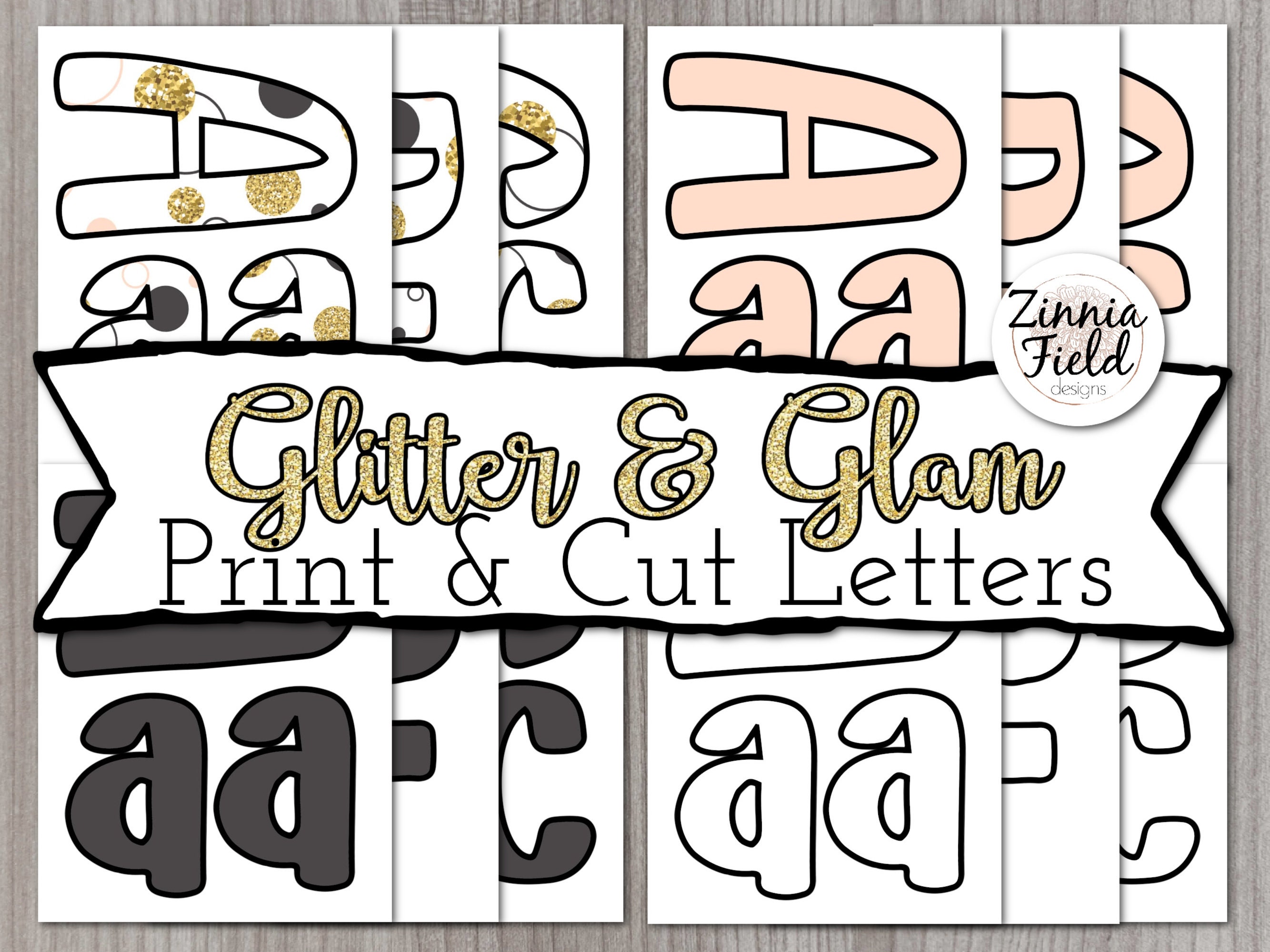 Printable Bulletin Board Letters and Numbers | Print and Cut Letters ...