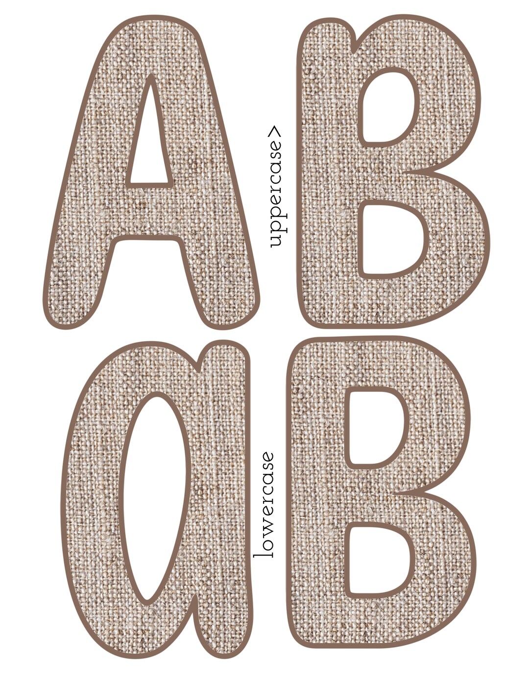 Custom Printable Letters and Numbers for Bulletin Board Burlap With ...