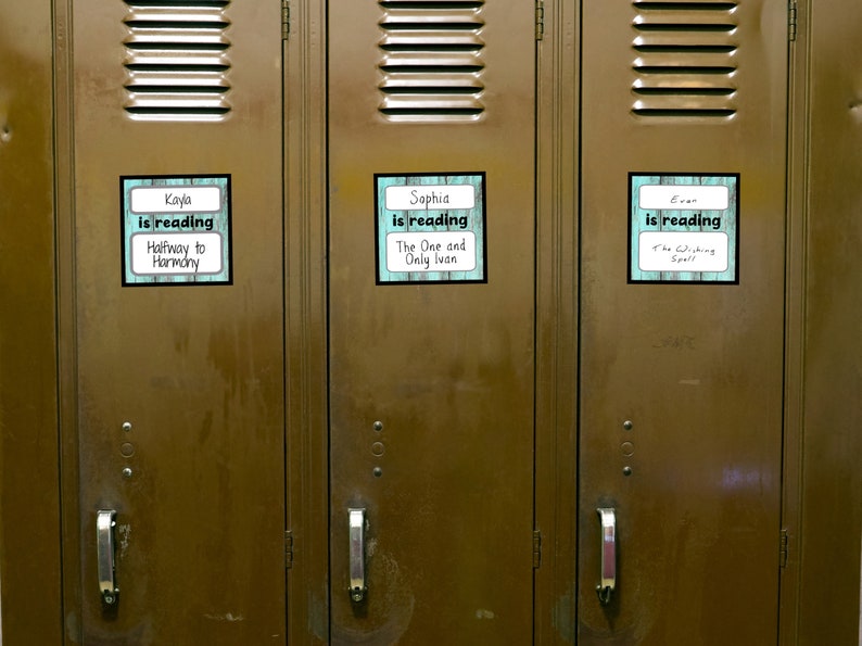 Reading Locker Sign | Reading Printable | Classroom Decor | Library ...
