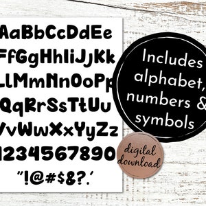 Rustic Printable Letters and Numbers for Bulletin Boards | Print and ...