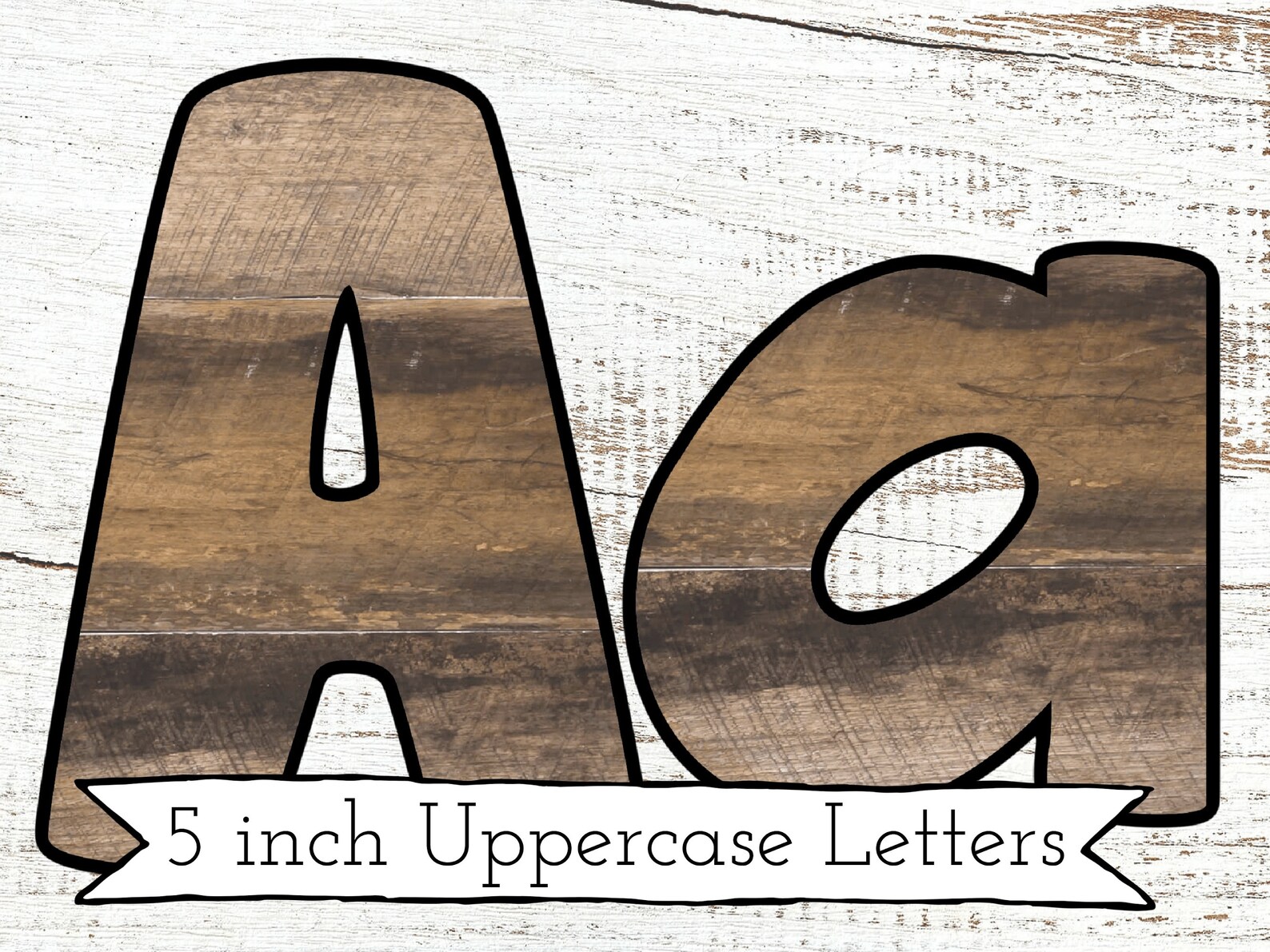 Rustic Printable Letters and Numbers for Bulletin Boards | Print and ...