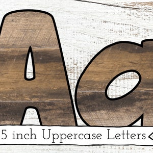 Rustic Printable Letters and Numbers for Bulletin Boards | Print and ...