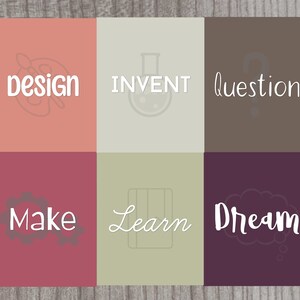 STEAM Printable Posters | Set of 6 | Classroom Wall Art | Library Decor ...