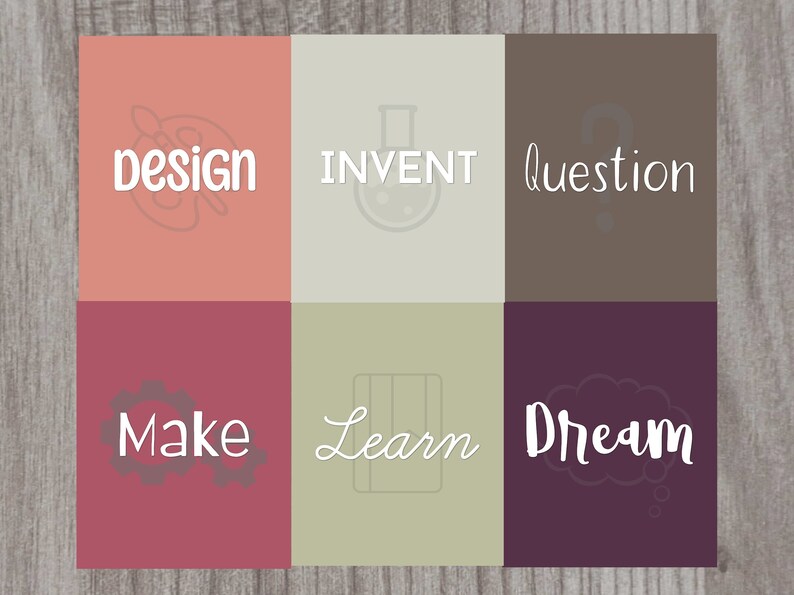 STEAM Printable Posters | Set of 6 | Classroom Wall Art | Library Decor ...