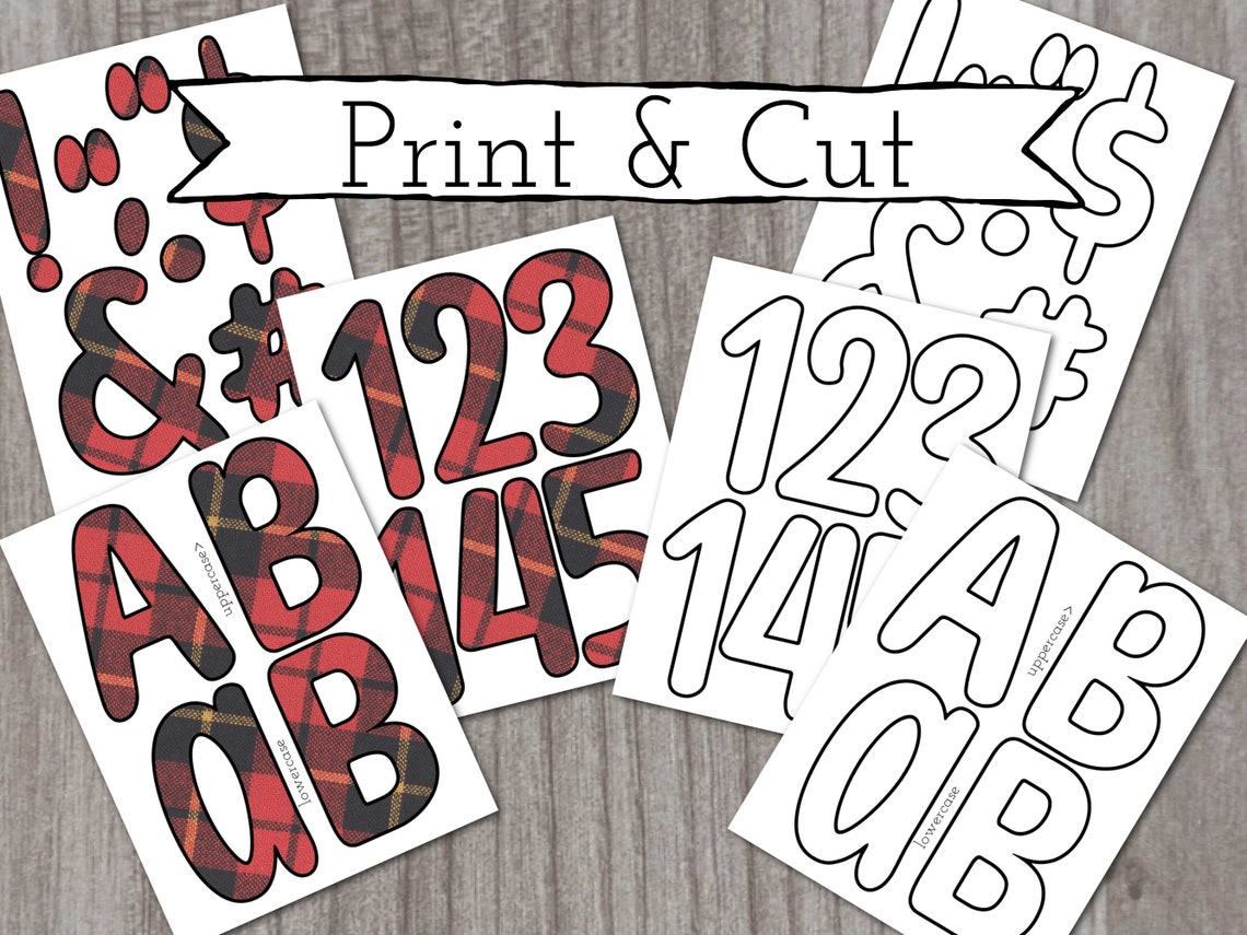 5 Inch Printable Letters and Numbers for Bulletin Boards | Print and ...