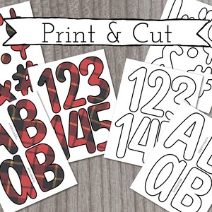 5 Inch Printable Letters and Numbers for Bulletin Boards | Print and ...