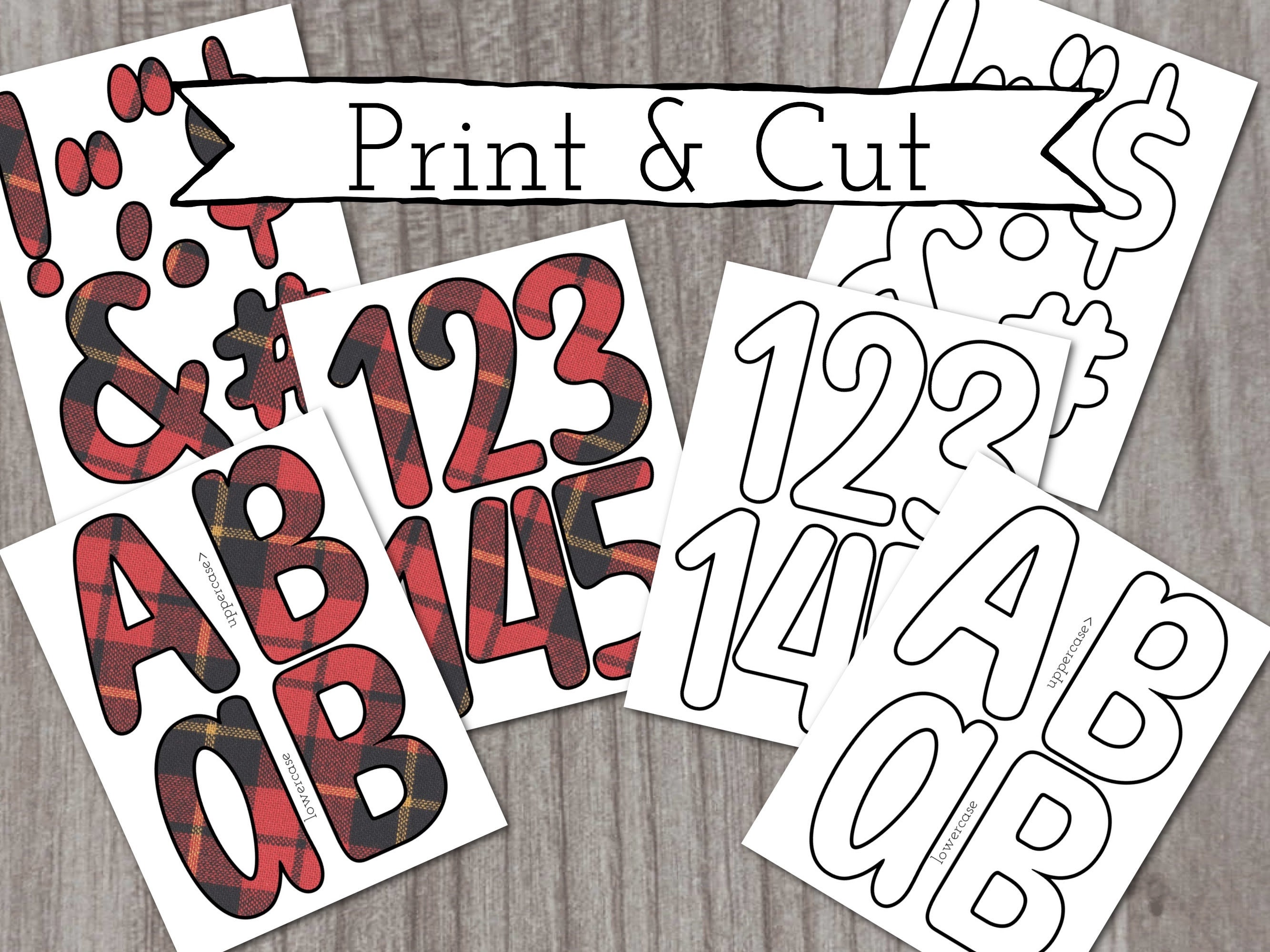 5 Inch Printable Letters and Numbers for Bulletin Boards | Print and ...