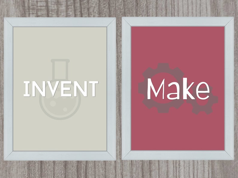 STEAM Printable Posters | Set of 6 | Classroom Wall Art | Library Decor ...