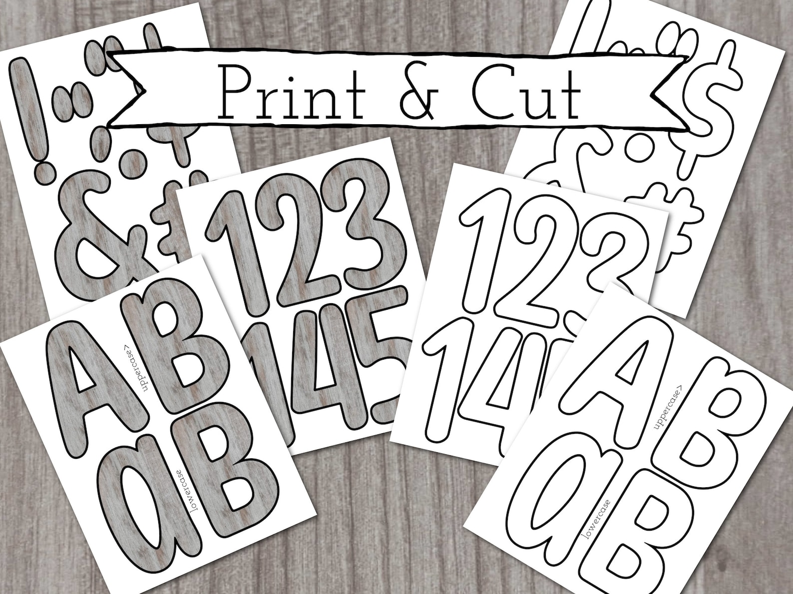 Printable Letters and Numbers for Bulletin Boards | Print and Cut ...