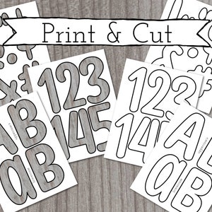 Printable Letters and Numbers for Bulletin Boards | Print and Cut ...