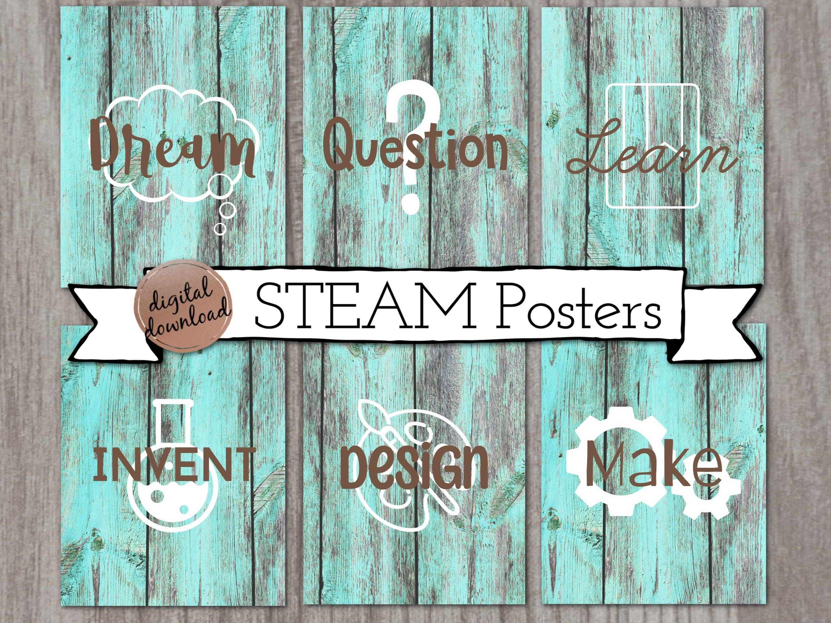 STEAM Printable Posters | Power Word Posters | Classroom Decor ...