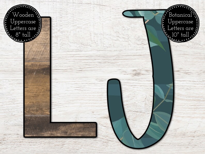 Printable Word Art for Classroom | Print and Cut Letters | Farmhouse ...