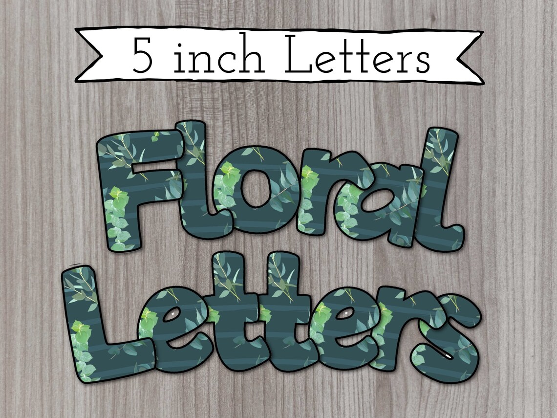 5 Inch Printable Letters and Numbers for Bulletin Boards | Print and ...