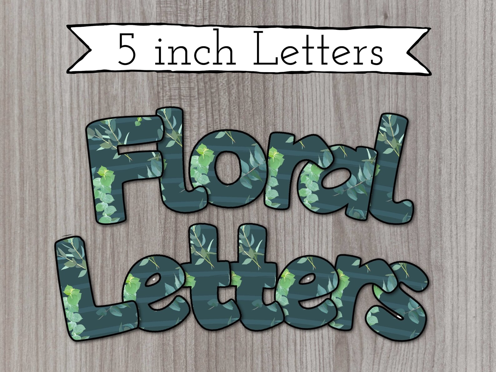 5 Inch Printable Letters and Numbers for Bulletin Boards | Print and ...
