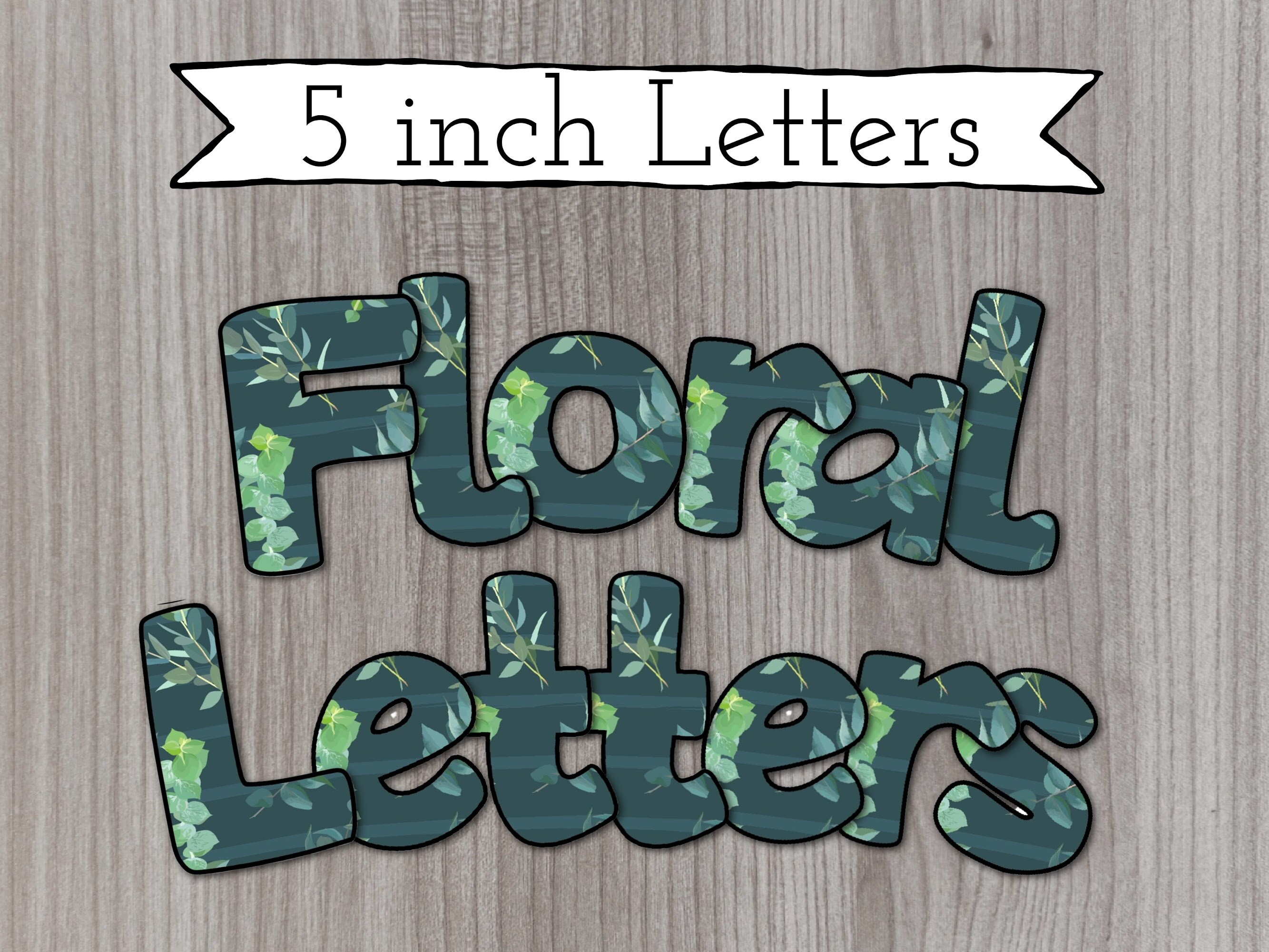 5 Inch Printable Letters and Numbers for Bulletin Boards | Print and ...