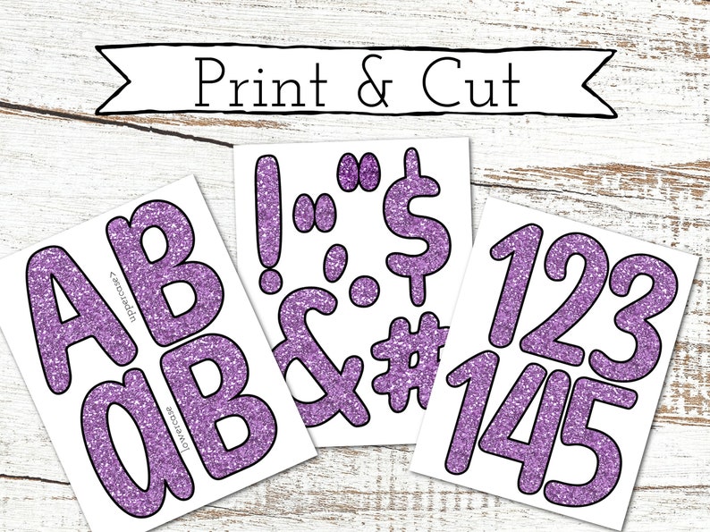 Printable Letters and Numbers for Bulletin Boards | Print and Cut ...