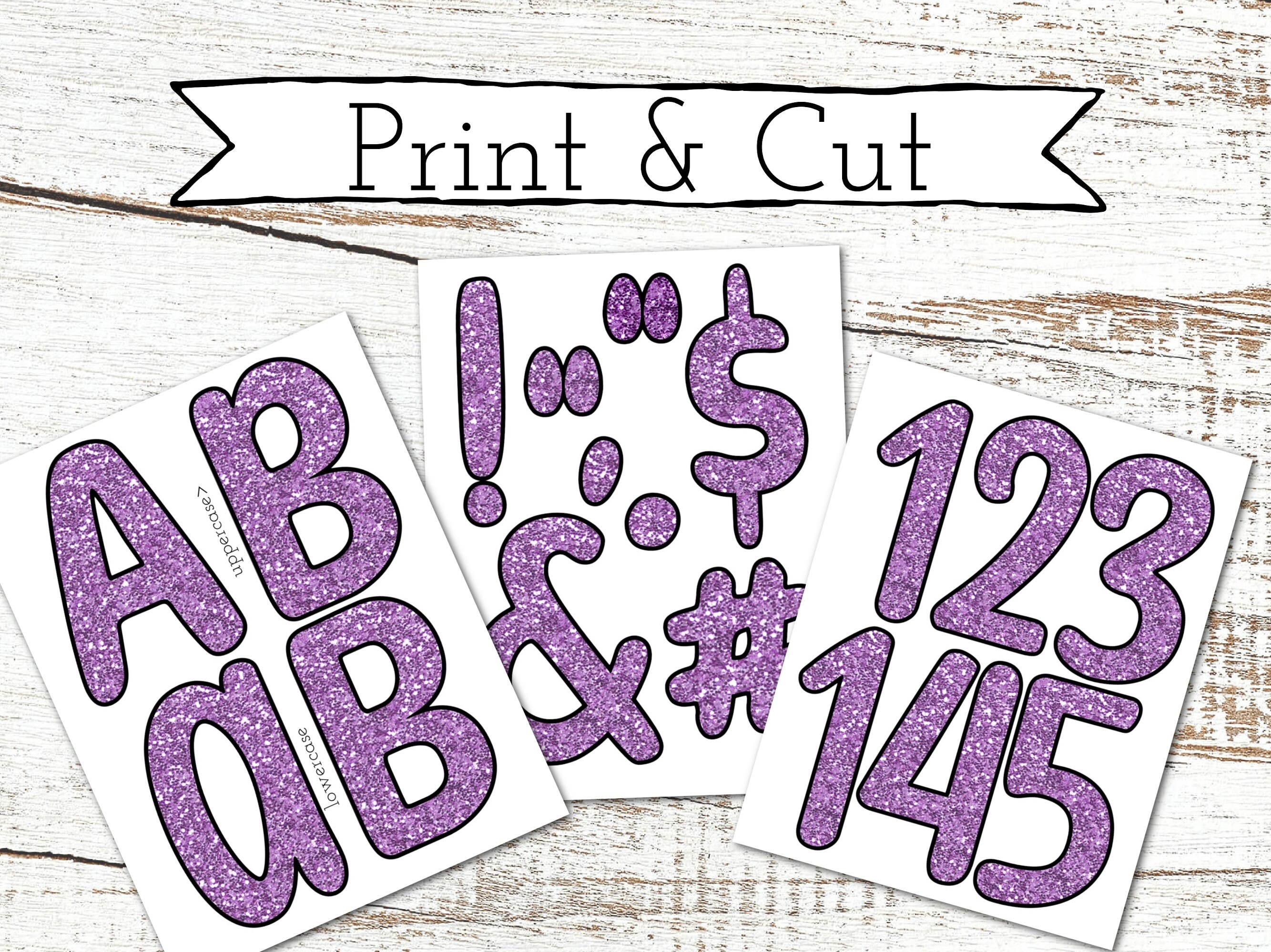 Printable Letters and Numbers for Bulletin Boards | Print and Cut ...