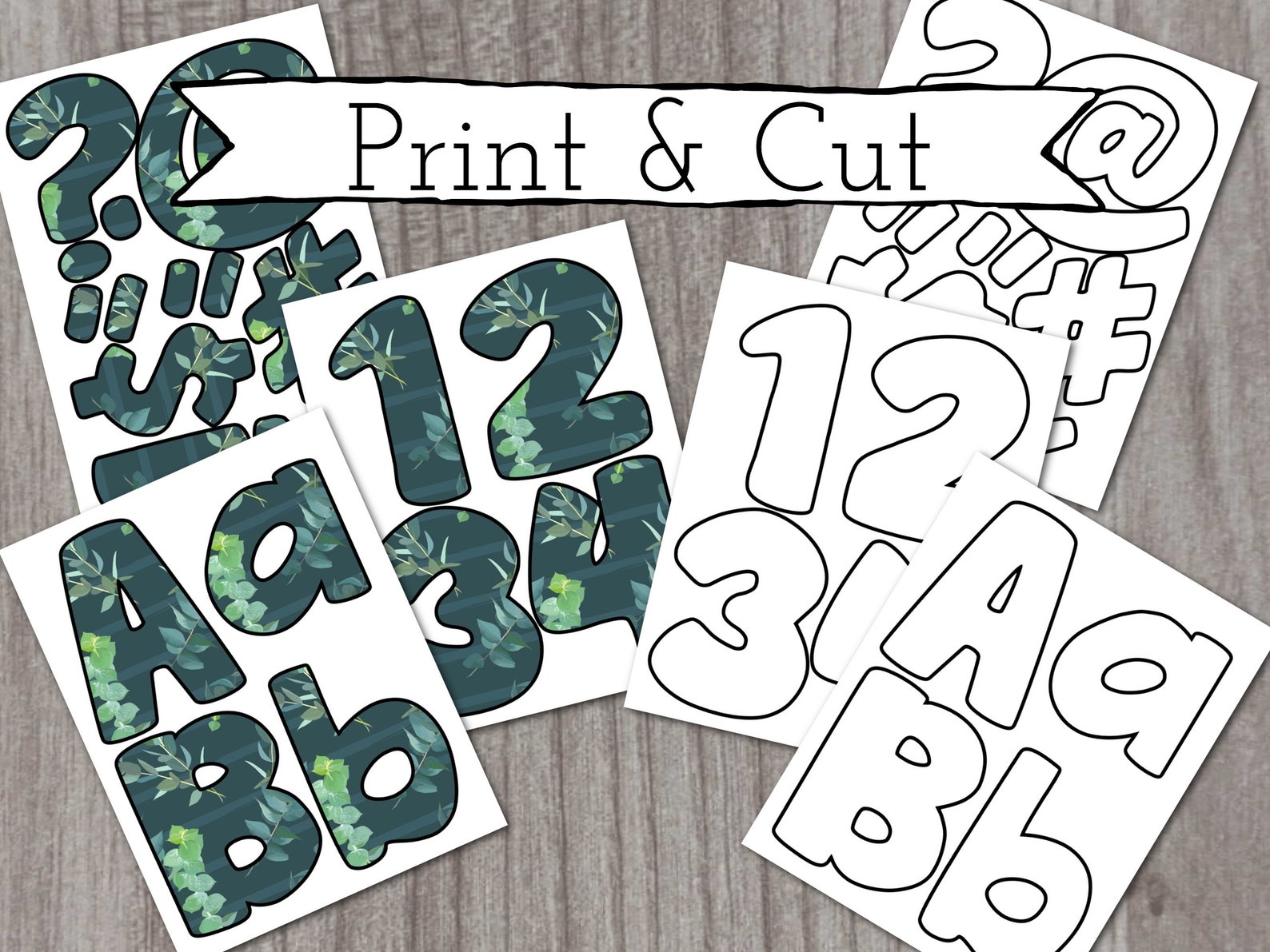 5 Inch Printable Letters and Numbers for Bulletin Boards | Print and ...