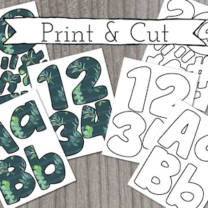 5 Inch Printable Letters and Numbers for Bulletin Boards | Print and ...