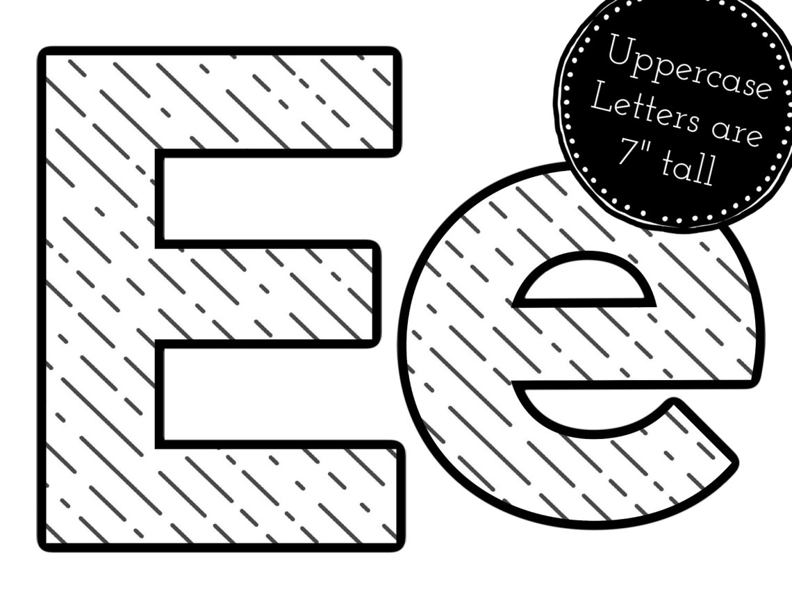 Printable Bulletin Board Letters and Numbers | Print and Cut | Pattern ...