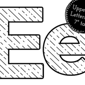 Printable Bulletin Board Letters and Numbers | Print and Cut | Pattern ...