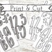 Handwritten Printable Letters and Numbers for Bulletin Boards Print and ...