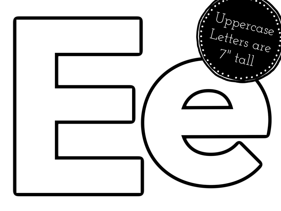 Printable Bulletin Board Letters and Numbers | Print and Cut | Pattern ...