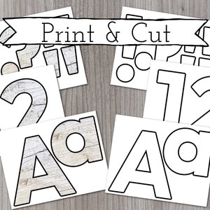 Printable Letters and Numbers for Bulletin Boards | Print and Cut ...