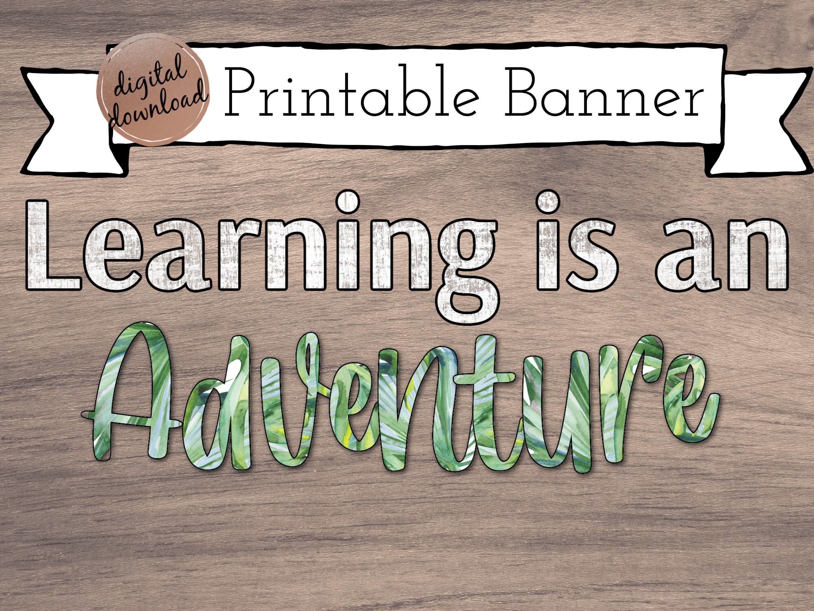 Printable Letters for Classroom | Print and Cut Letters | Farmhouse ...