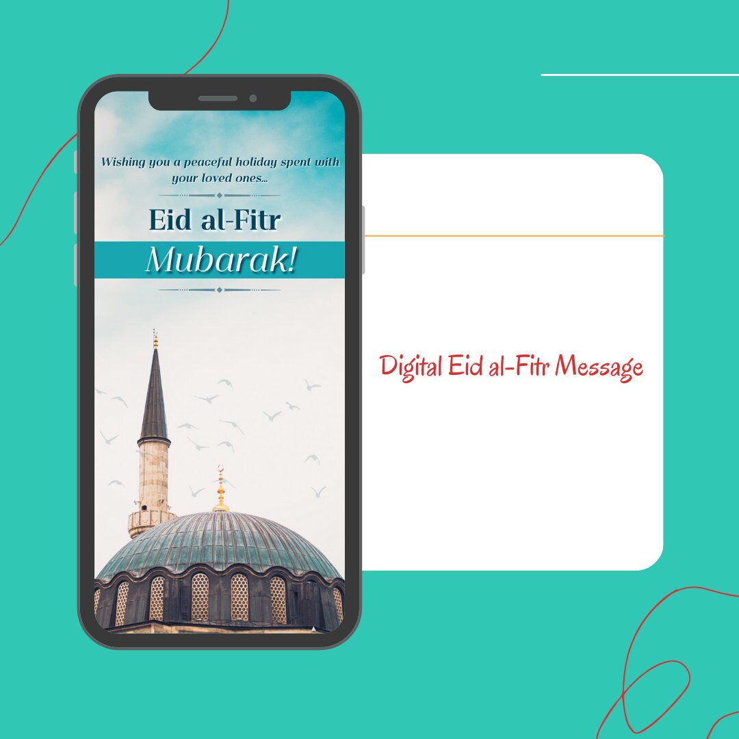 Digital Eid Al-fitr Messages,minimalist Muslim Eid Messages,modern Eid ...