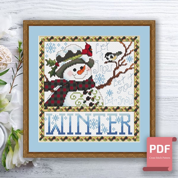 Winter Cross Stitch - Etsy