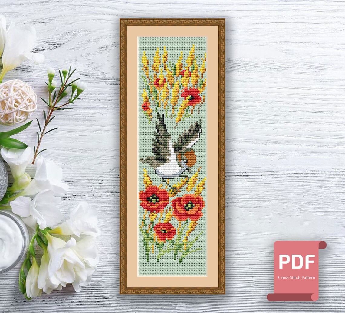 Summer Birds Cross Stitch Pattern Seasons Cross Stitch - Etsy