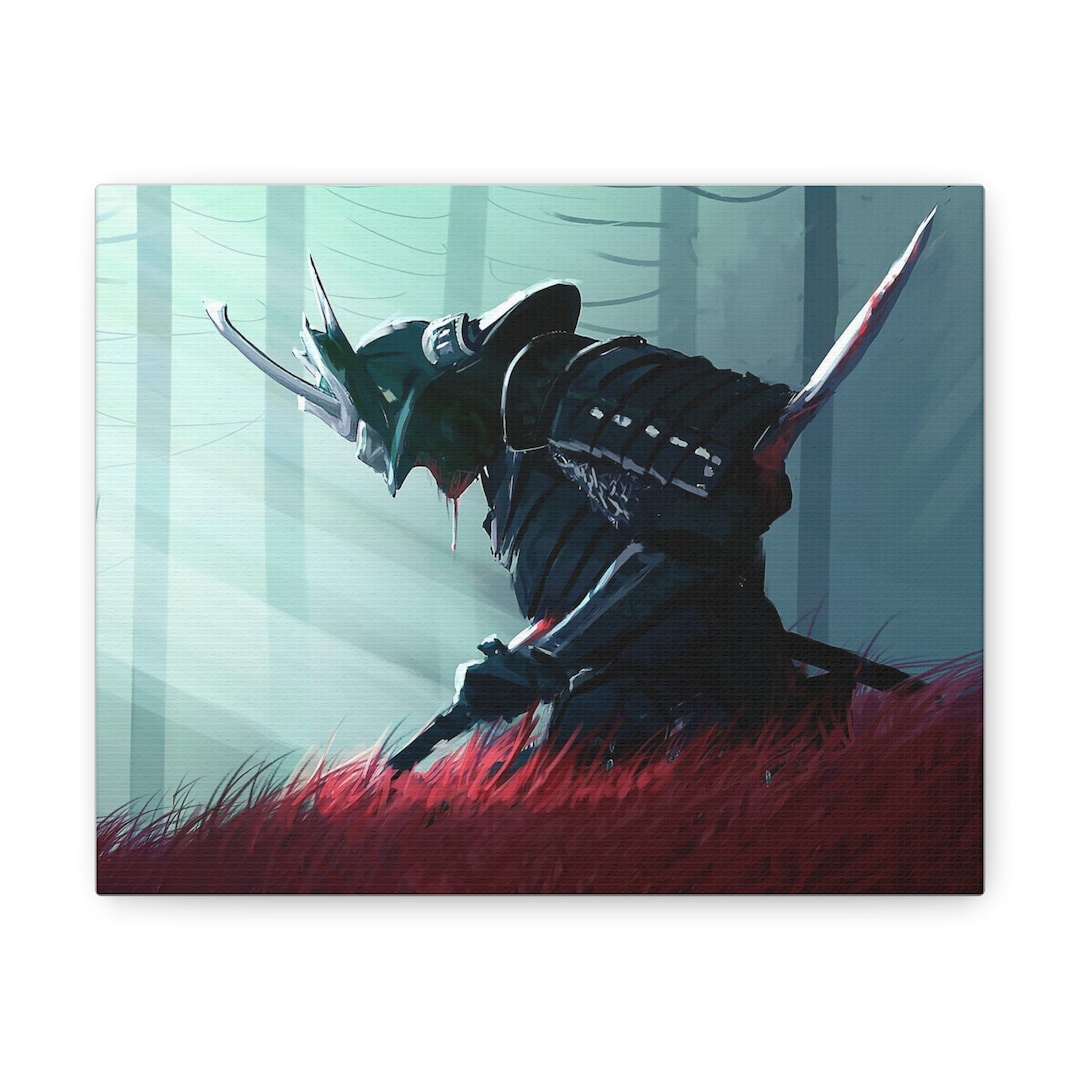 Samurai Defeat - Samurai Concept Art - Canvas Art Decor - Etsy Canada