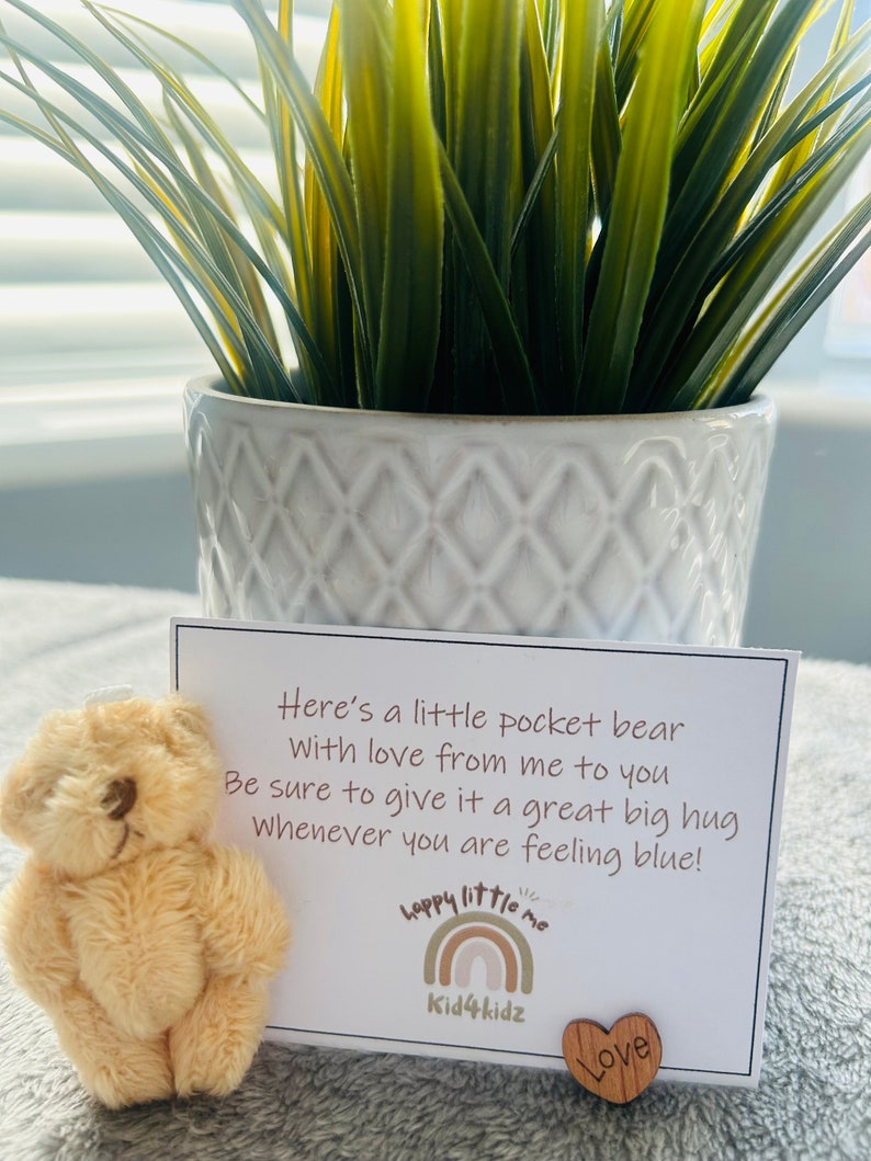 Worry Bear-worry Box Pocket Bear Anxiety Bear - Etsy