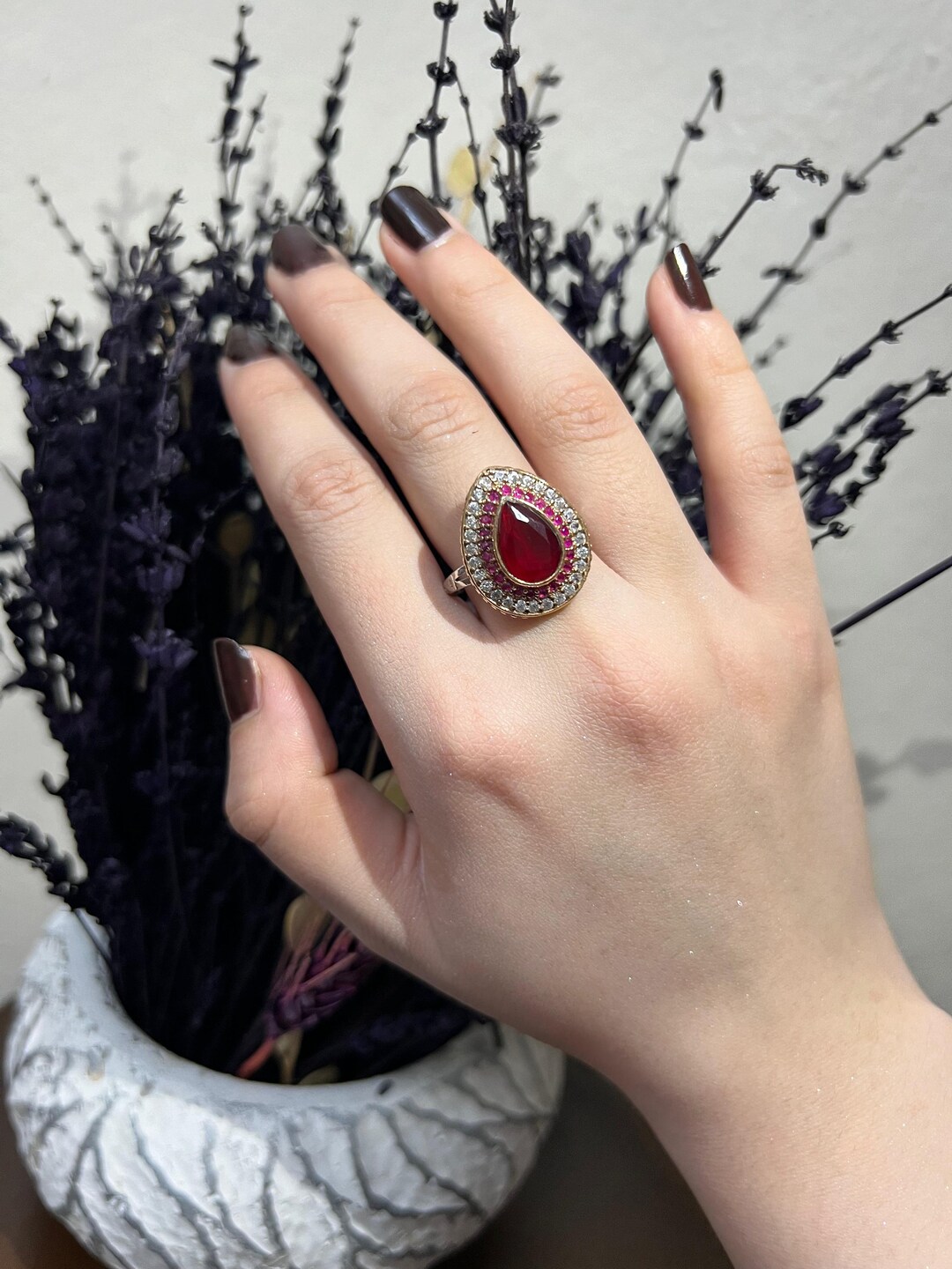 Ottoman Ring, Handmade Women Ring, 925 Sterling Silver, Lightweight ...