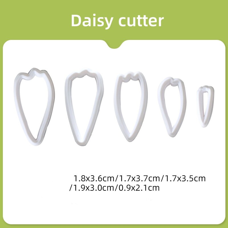 Daisy Silicone Veiner and 3D Printed Cutter, Floral Silicone Mold for ...