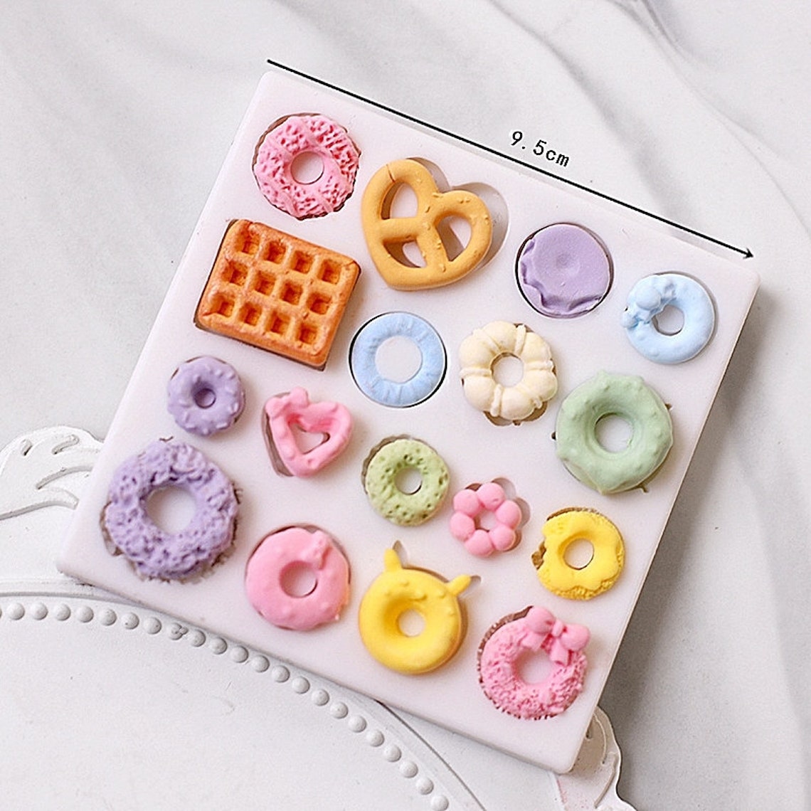 Food, Buttons, Bread, Cookies, Doughnuts Silicone Mold, Polymer Clay ...