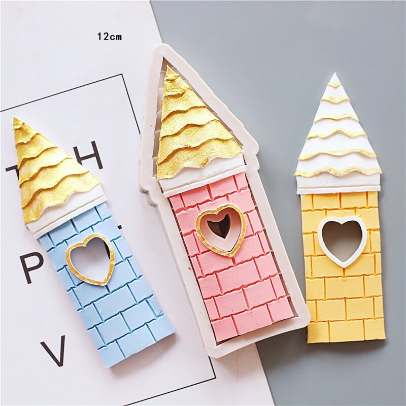 Castle Tower Silicone Mold Polymer Clay Mold Fondant Mold - Etsy