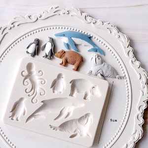 Marine, Tropical Fish, Whales, Octopuses, Sea Lions, Starfish Silicone ...