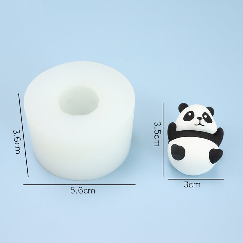Panda, Animal Silicone Mold, Aromatherapy, Gypsum Mold, Aroma Stone ...