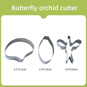 Butterfly Orchid Silicone Veiner and Plastic Cutter, Petal Press Floral ...
