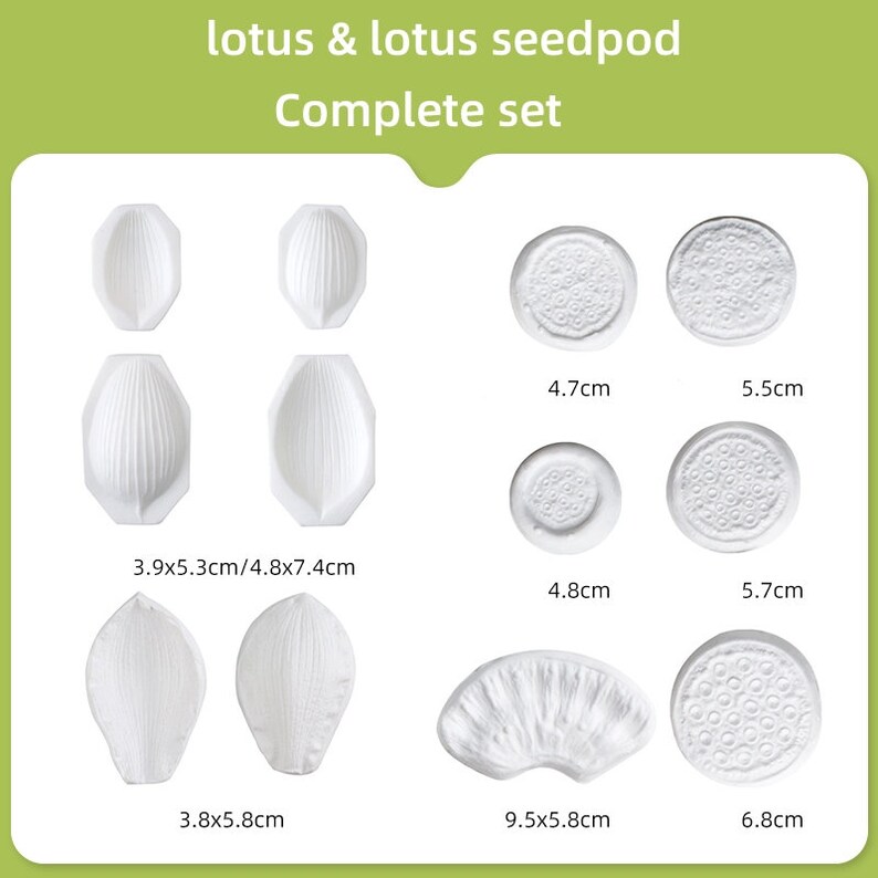 Lotus Silicone Veiner and Plastic Cutter Floral Silicone Mold - Etsy