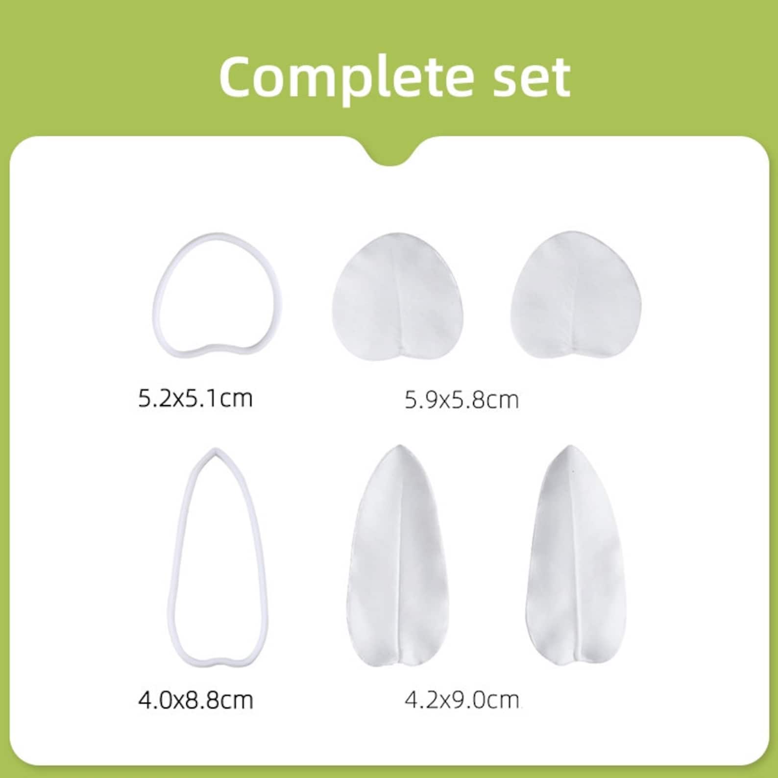 Eucalyptus Silicone Veiner and Plastic Cutter, Floral Mold for Polymer ...