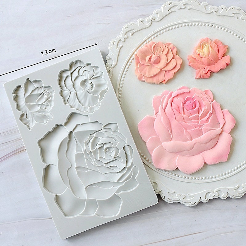 Bird, Branch, Magnolia, Lily, Plum Blossom, Flowers Silicone Mold ...