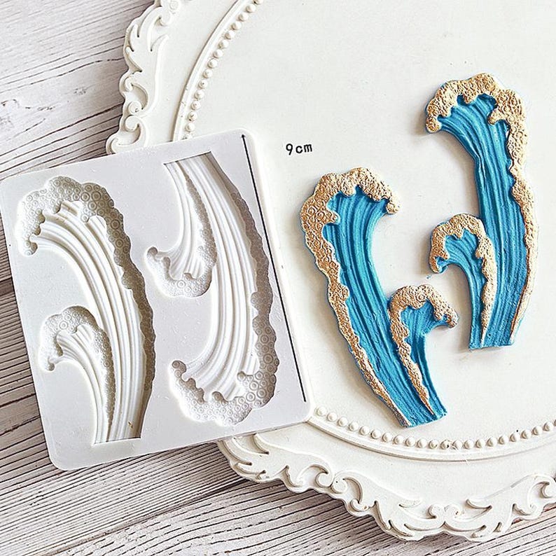 Wave, Cloud, Lantern Silicone Mold, Polymer Clay Mold, Resin Mold ...