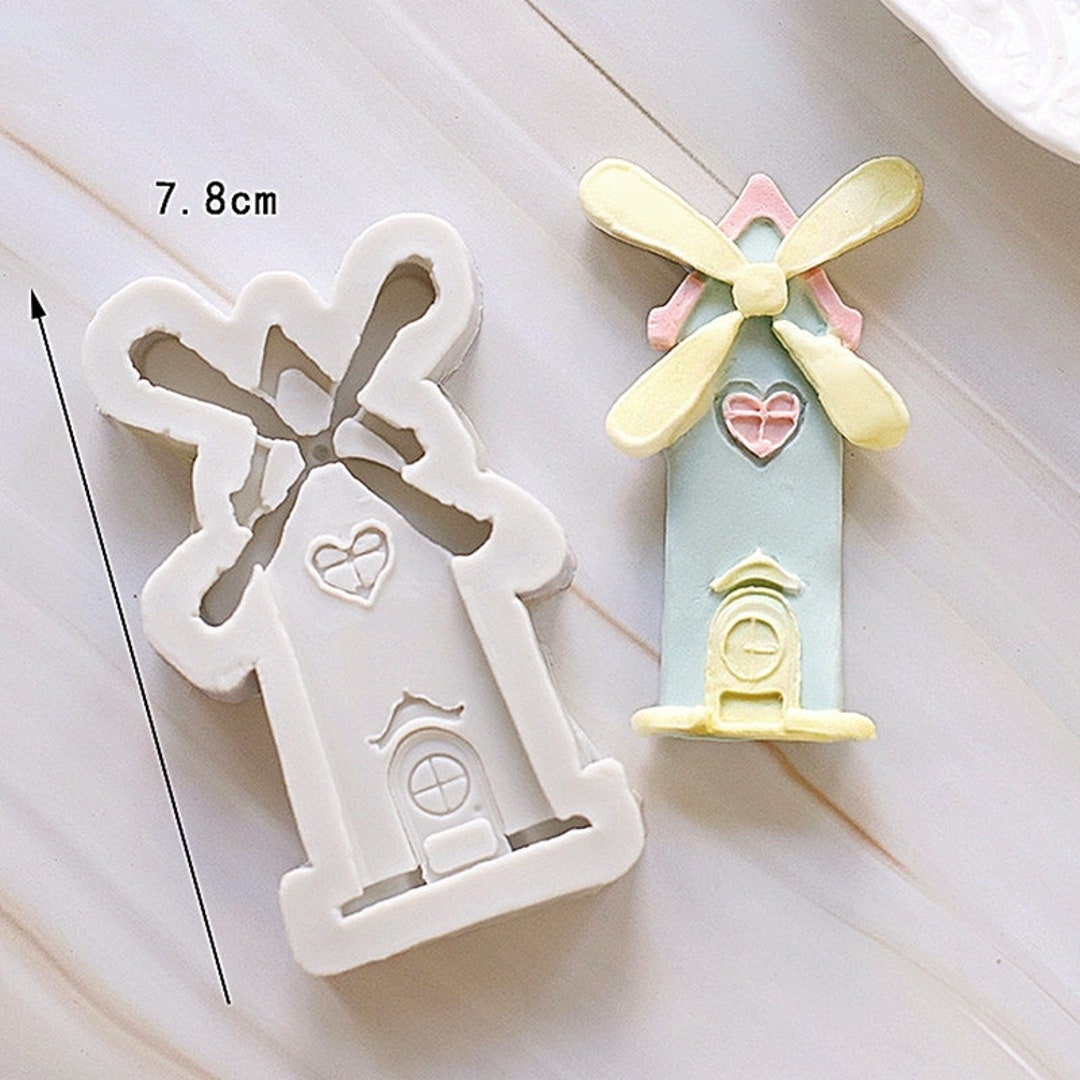 Windmill, Cabin, Ladder, Wooden Door Silicone Mold, Polymer Clay Mold ...