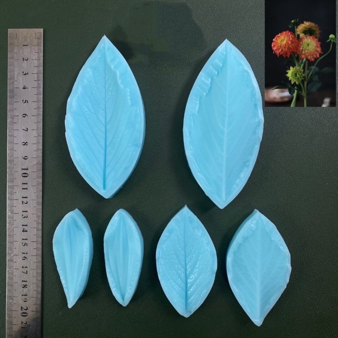 Dahlia Silicone Veiner, Flower Press, Petal Silicone Mold, Polymer Clay ...